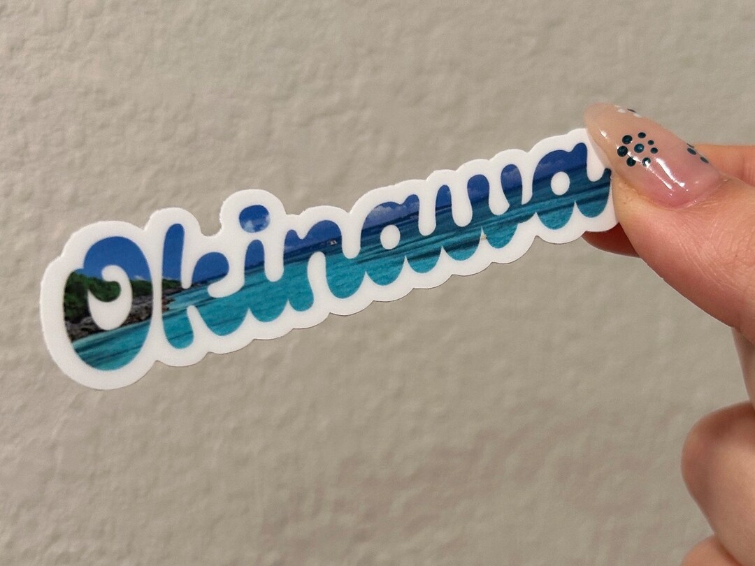 Okinawa Island Sticker With Ocean, Japan, Asian, Cute, Waterproof ...