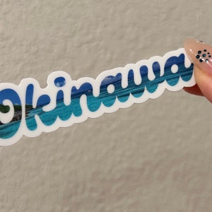 Okinawa Island Sticker With Ocean, Japan, Asian, Cute, Waterproof ...