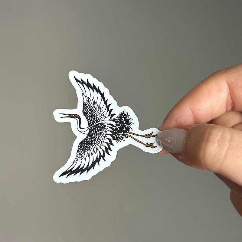 Japanese Crane - Etsy