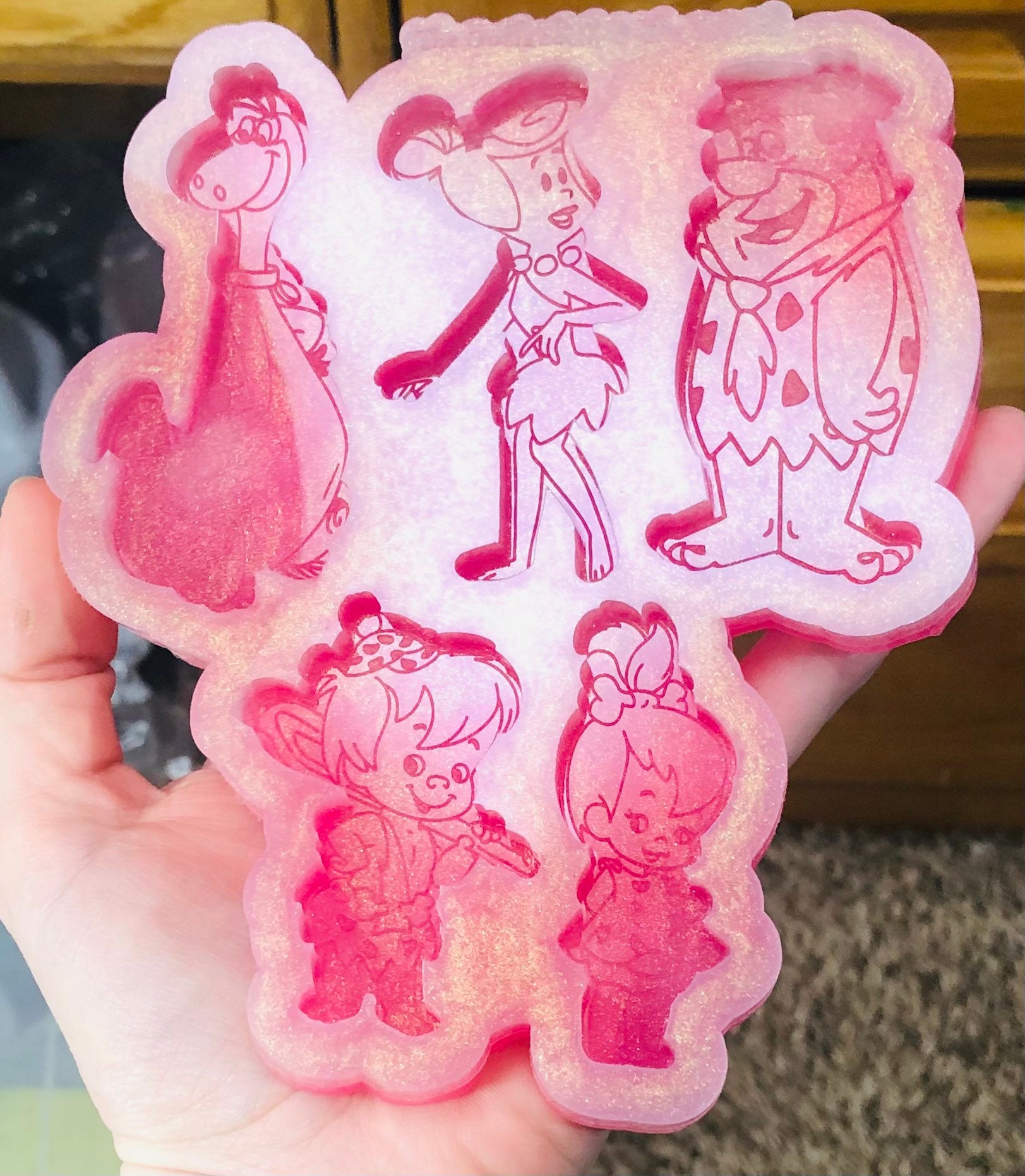 Prehistoric Characters Mold Pallet Magnet Mold Keychain Mold - Etsy