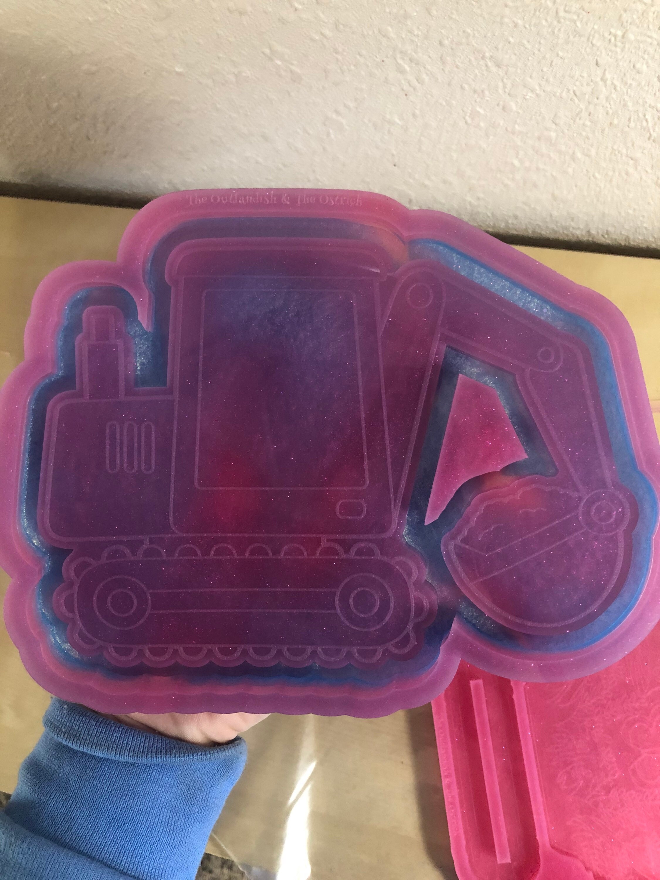 Excavator Tray Puzzle Mold | Construction Mold | Mold for Resin - Etsy