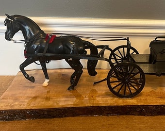 Vintage Cast Iron Horse and Buggy / Carriage With Driver & Lady ...