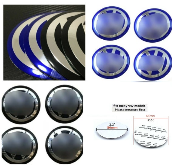 Car Logo Overlay Decals Set Of 4 Car Wheel Center Hub Cap Logo Stickers ...