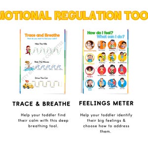 Set of 3 11x17 Emotional Regulation Posters for Toddlers Glossy Prints ...