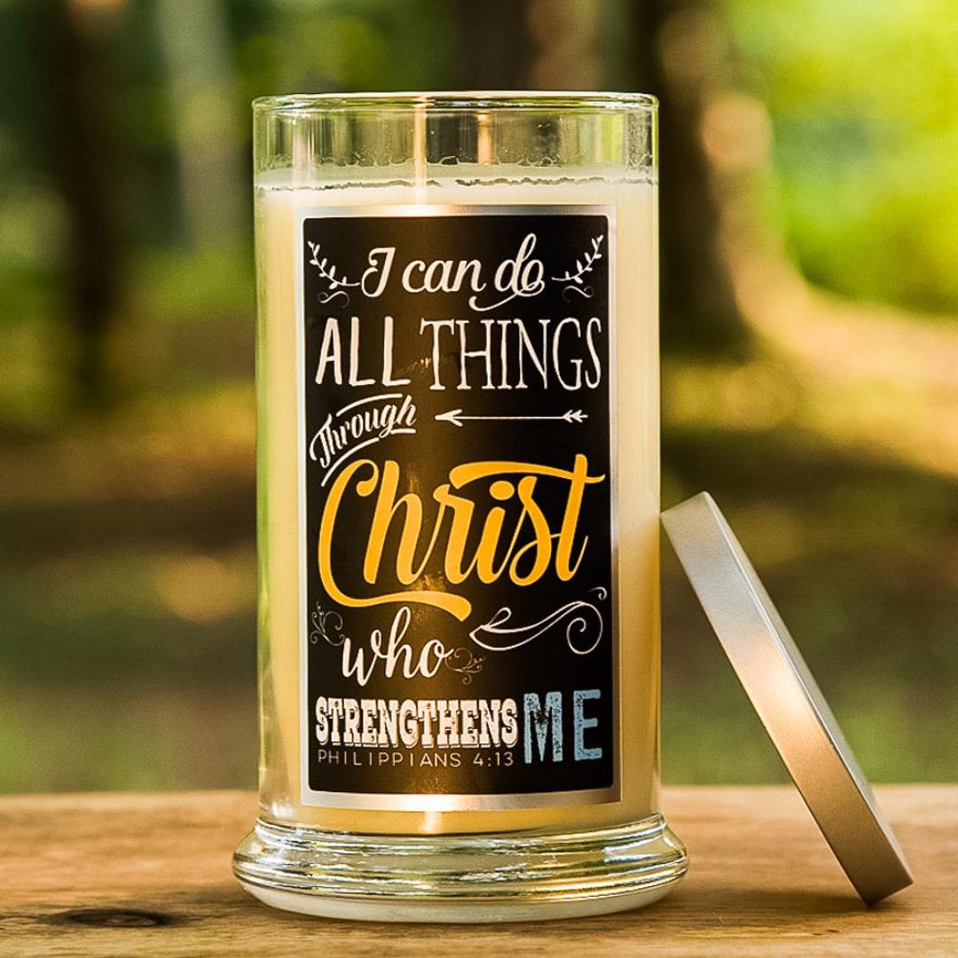 Jamaica Me Crazy Scripture Candle, Soy Blend, Pineapple, Orange, Apple ...
