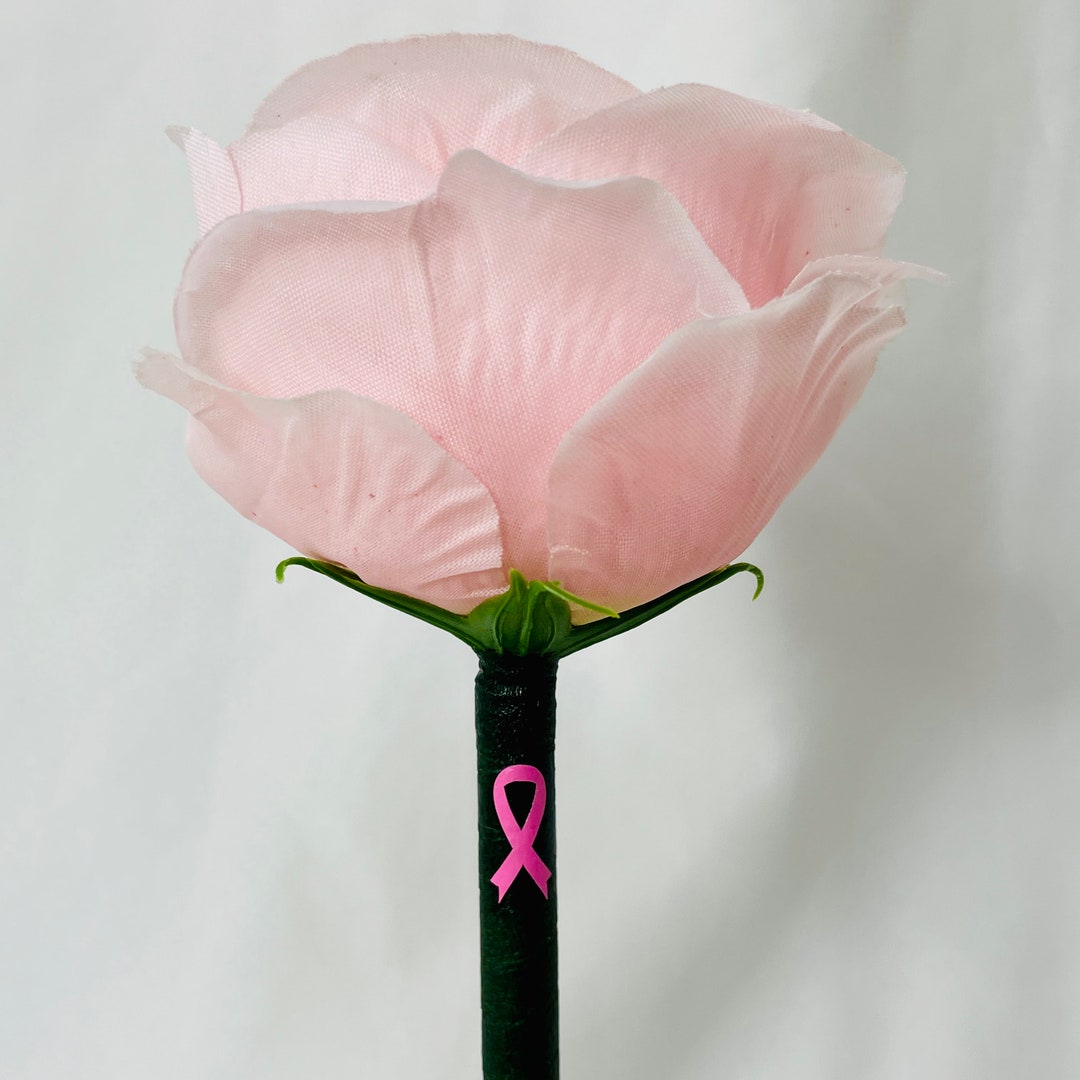 Cancer Care Gift / Pink Rose Flower Pen - Bookish / Charity Favors / Fundraiser Favors / Floral ...
