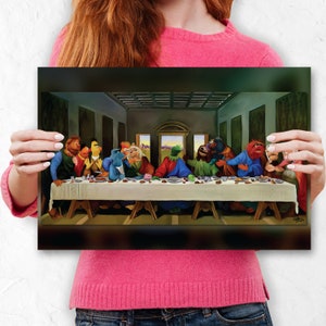 The Last Mupper Art Print: Davinci Inspired Fandom Artwork - Etsy