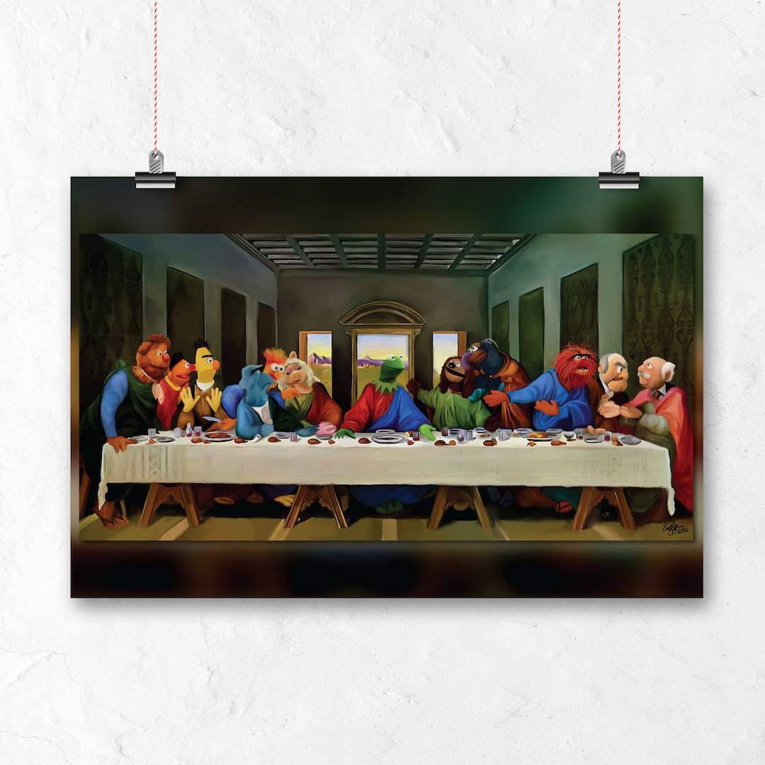The Last Mupper Art Print: Davinci Inspired Fandom Artwork - Etsy