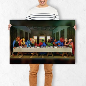 The Last Mupper Art Print: Davinci Inspired Fandom Artwork - Etsy