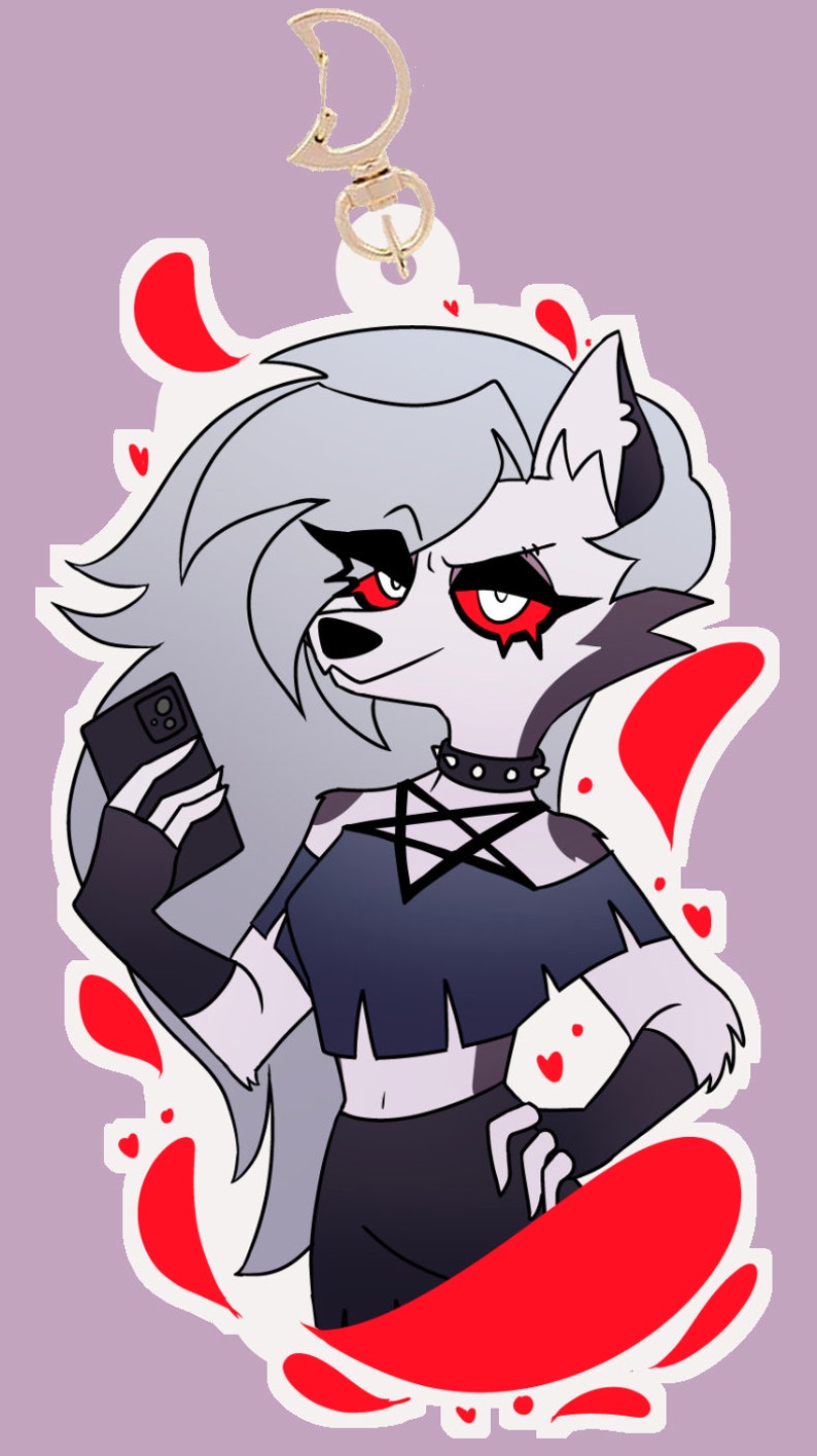 Helluva Boss Loona/luna Charm/keychain - Etsy