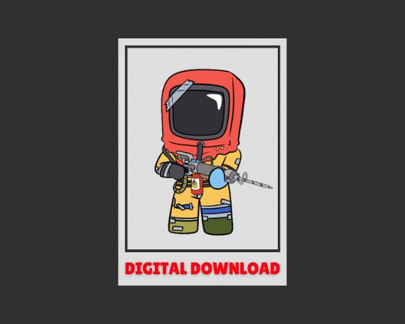 Hazmat Farmer - Rust Character Posters *DIGITAL DOWNLOAD* - Etsy