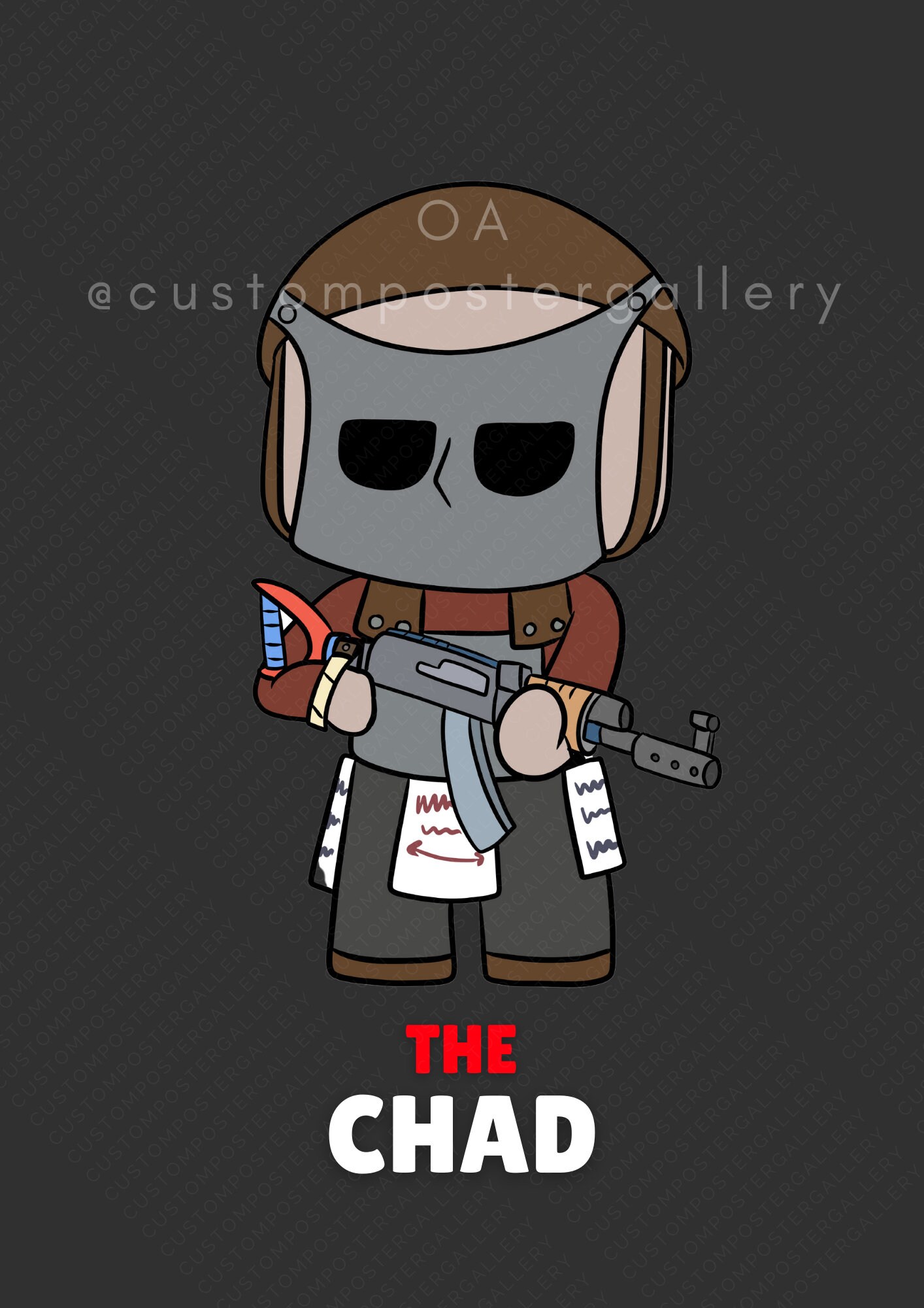 Chad - Rust Character Posters *DIGITAL DOWNLOAD* - Etsy