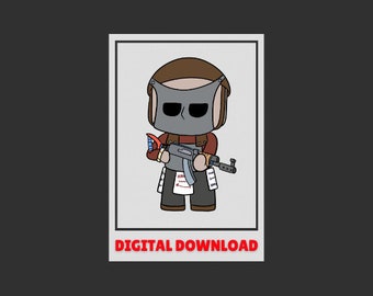 Hazmat Farmer Rust Character Posters DIGITAL DOWNLOAD - Etsy