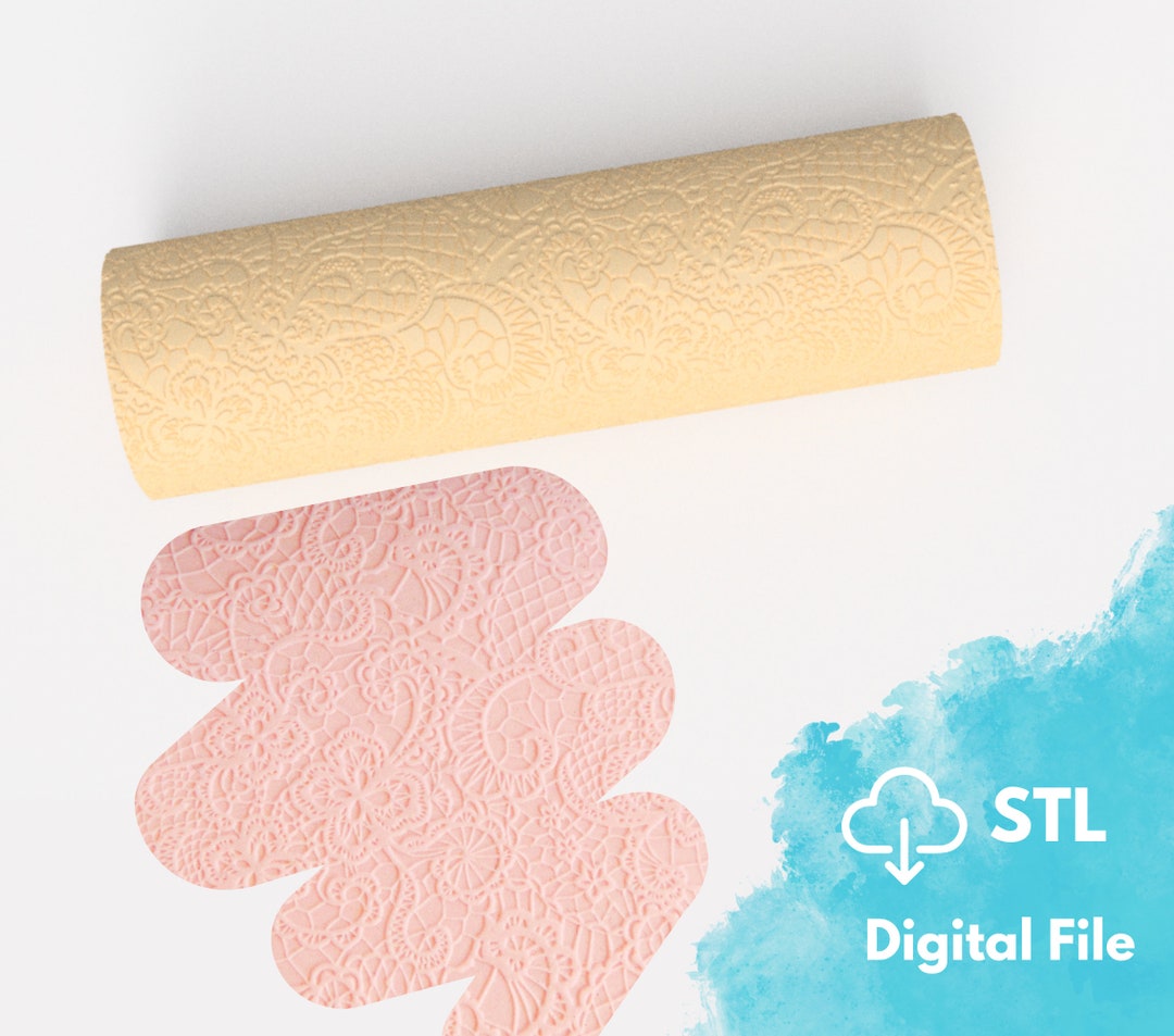 Digital STL File Lace Texture Roller for Clay, Clay Tools, 3D File - Etsy
