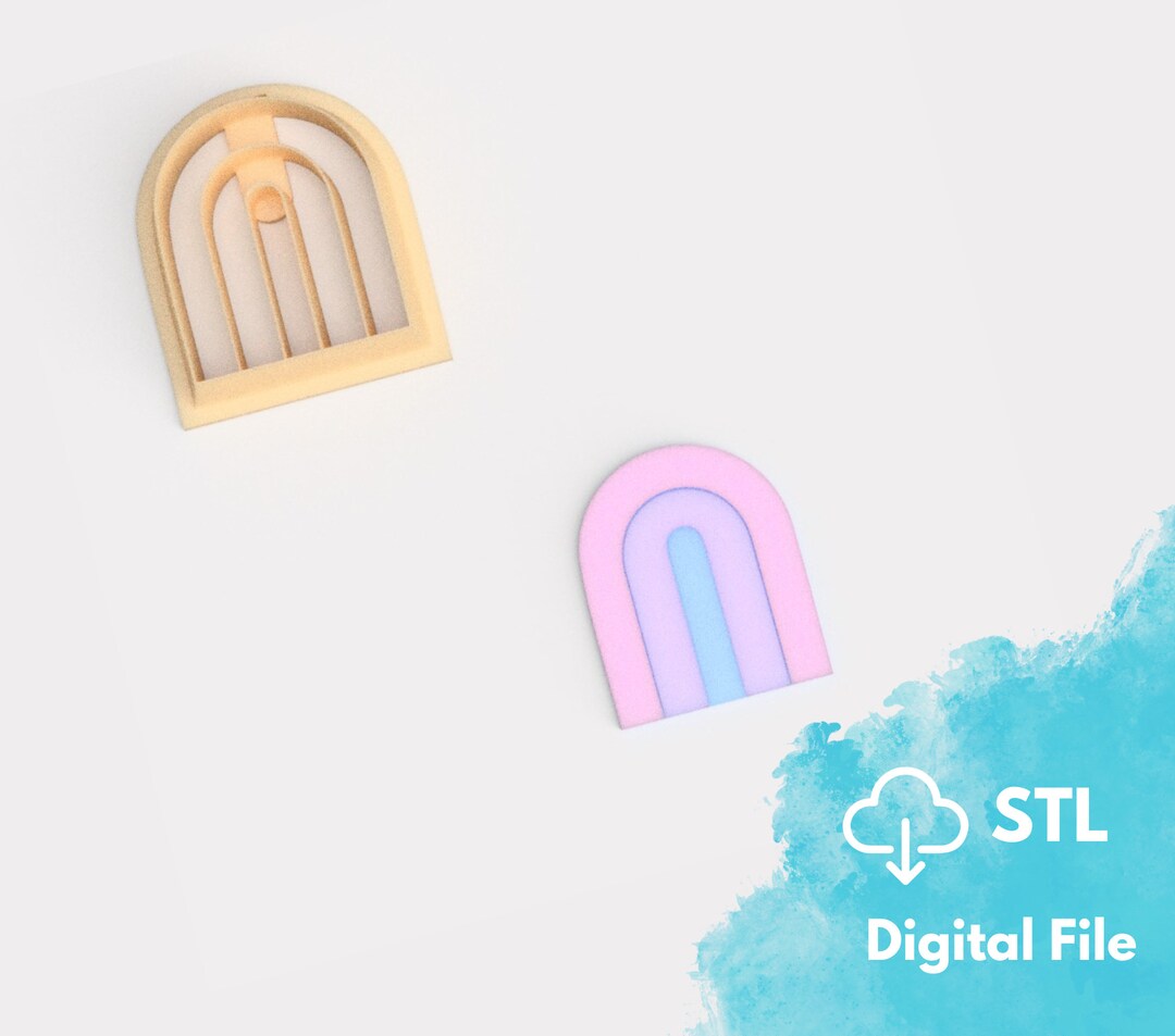 Rainbow Arch Cutter for Polymer Clay, 9 Sizes, Clay Tools, 3D File ...