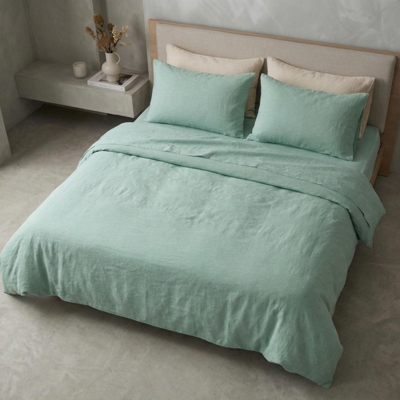 Washed European Linen Sheet Set | Custom Pocket Depth, OEKO-TEX ...