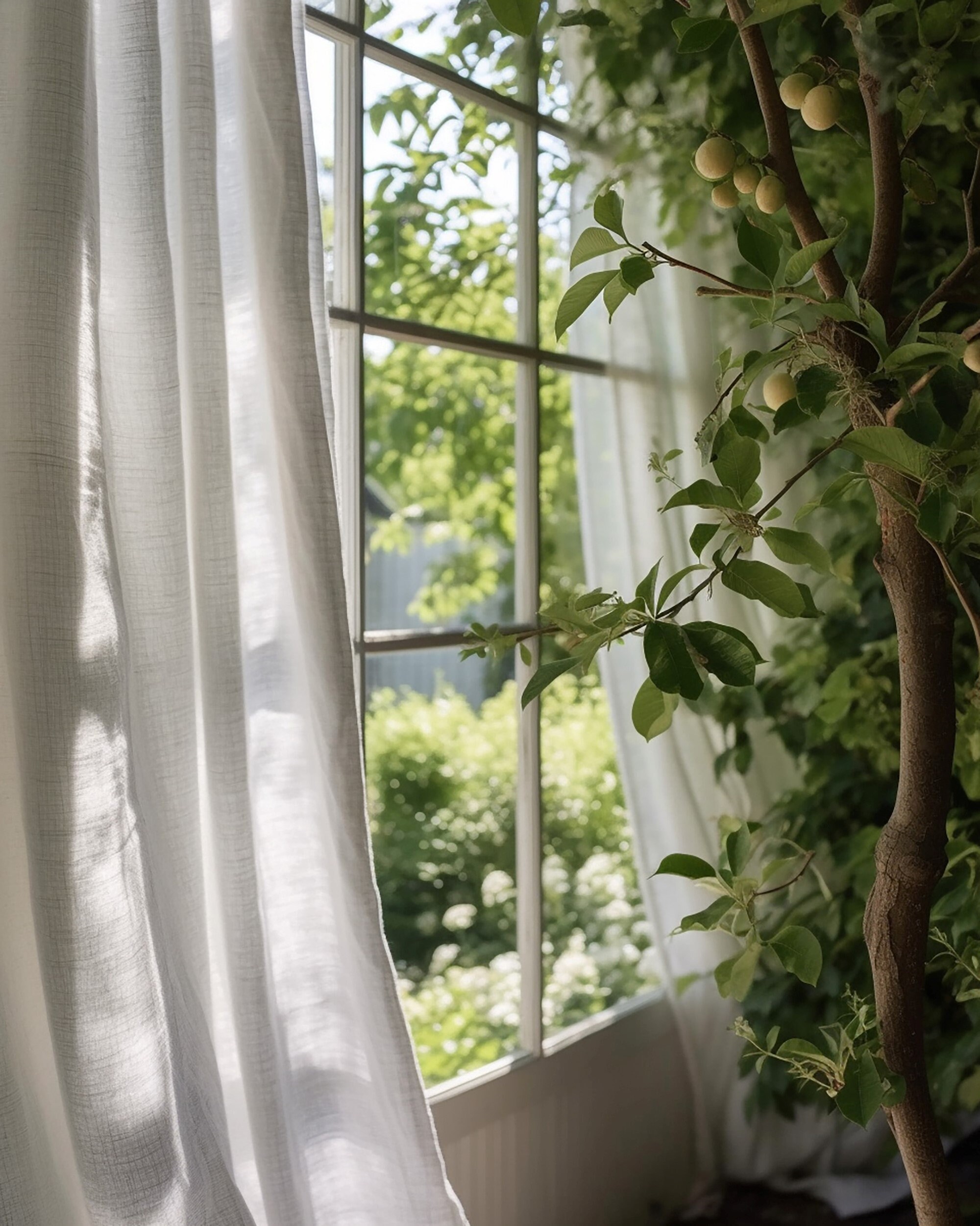 Tab Top Linen Curtains - Linen Curtains Bedroom - Linen Tab Top Curtain ...