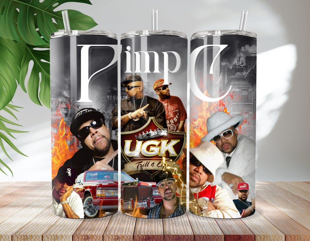 Pimp C Hip Hop Legend 20oz Tumbler Wrap PNG | Sublimation | Digital ...