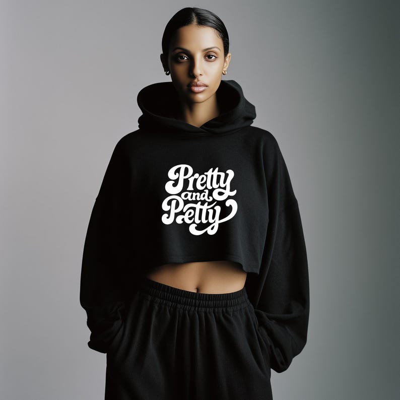 Pretty and Petty PNG: Typography Graphic, T-shirt & Sticker Design ...