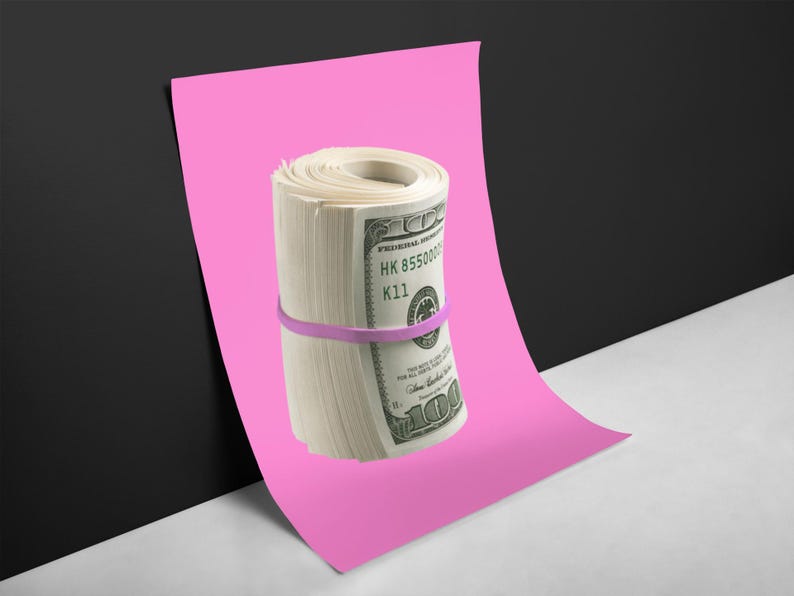 Banded Stack of 100 Dollar Bills PNG Graphic Banded Money PNG Digital ...
