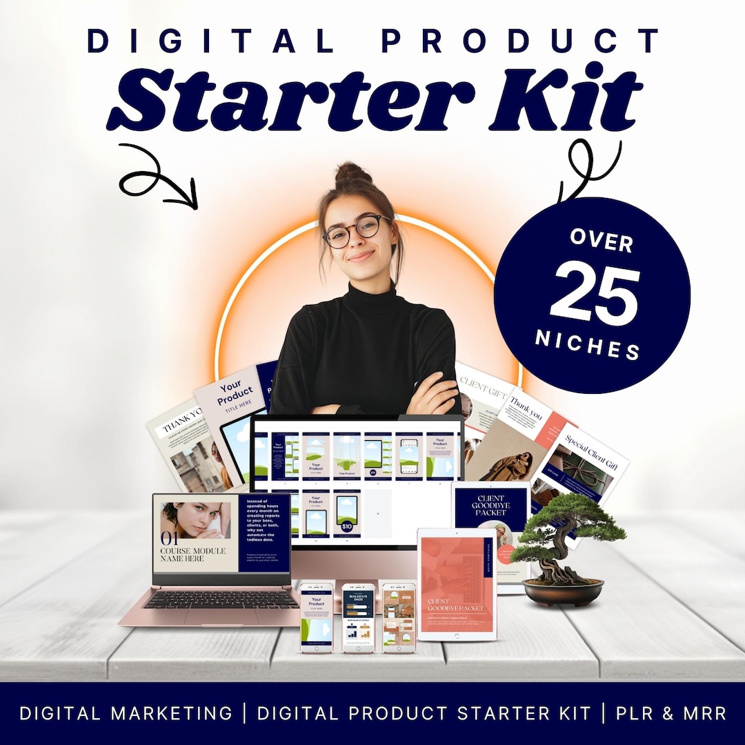 Digital Product Starter Kit: Editable Templates for 25+ Niches ...