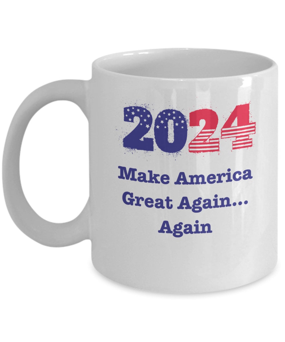 Trump 2024 Mug, Trump Coffee Cup, Maga Gift, Make America Great Again ...