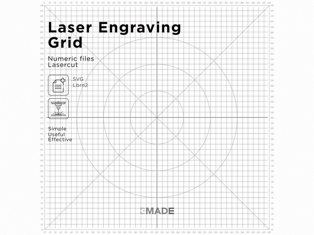 Laser Cutting Grid 440x440 - Downloadable File (svg & Lbrn2) - Etsy