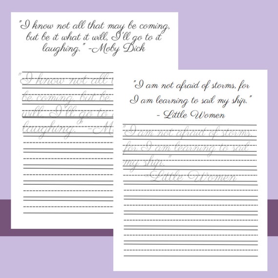 Printable Cursive Quotes