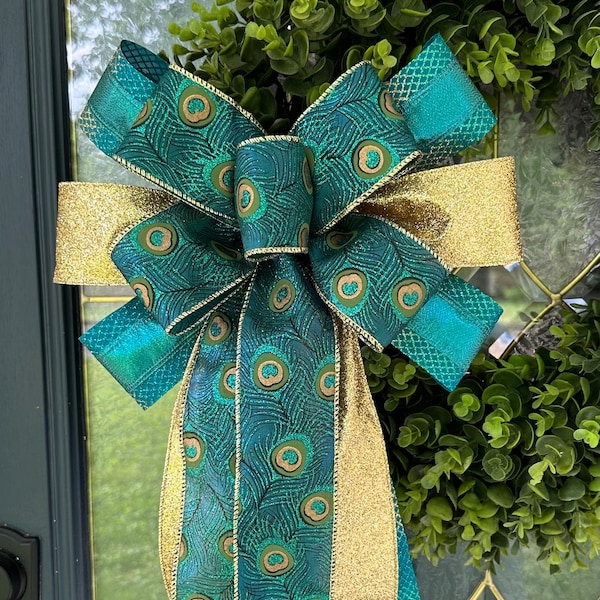 Peacock Christmas Tree Topper - Etsy