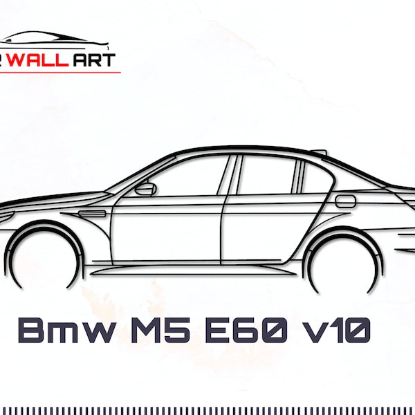 M5 E60 Silhouette - Etsy