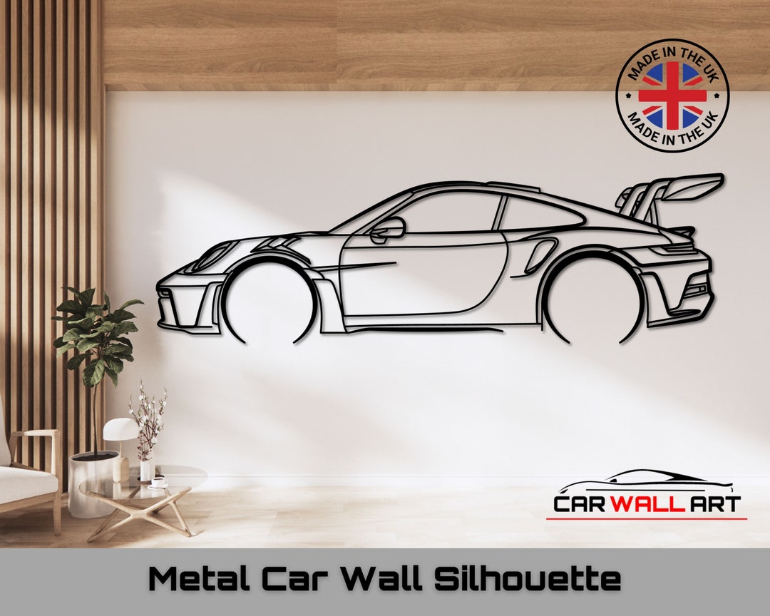 911 GT3 992 Model, Metal Car Wall Art, Guy Gift, Car Wall Art, Metal ...
