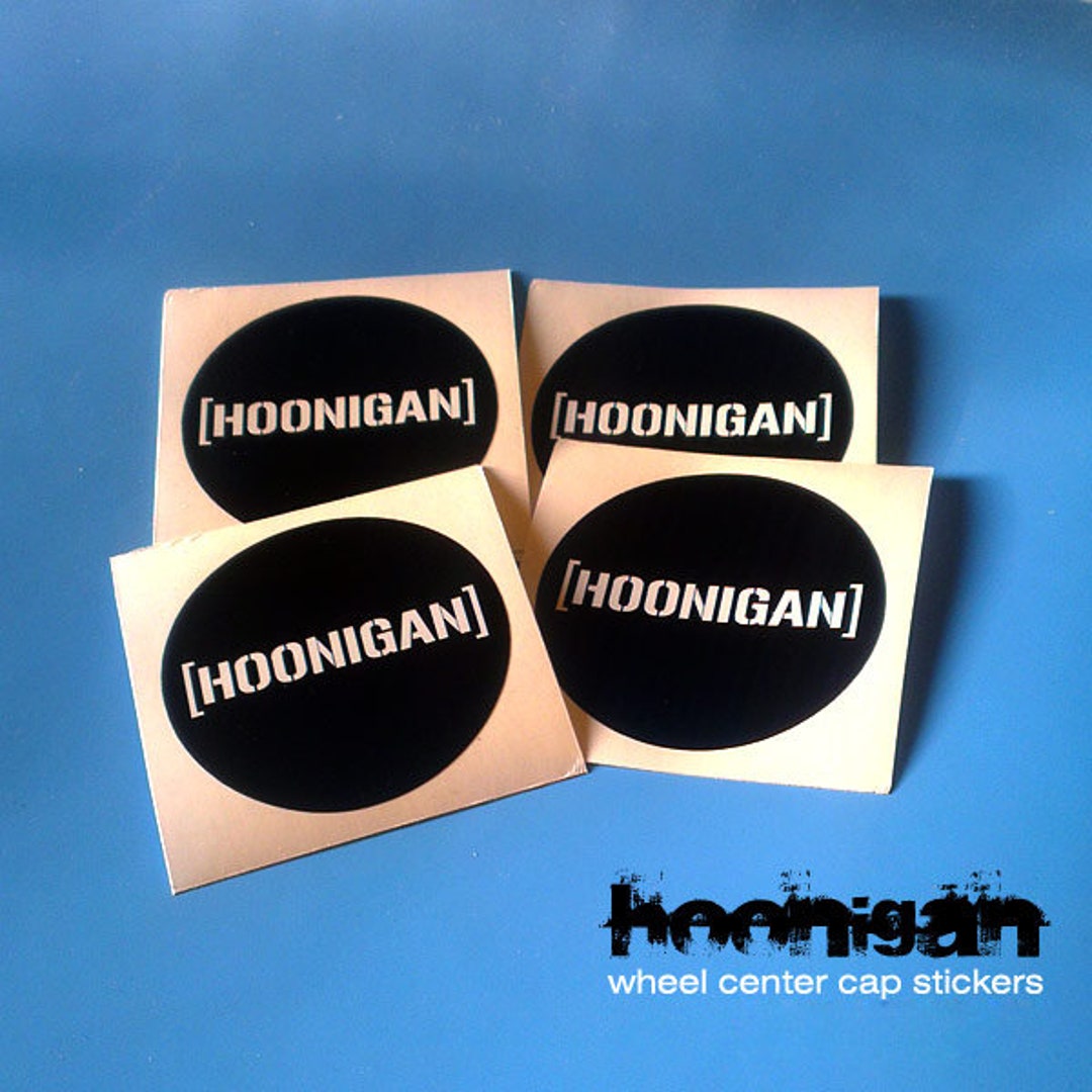 HOONIGAN Sticker Wheel Center Cap Decals 4pcs Ken Block Homage - Etsy