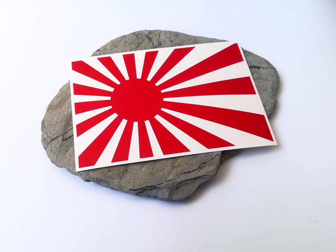 Rising Sun JDM Decal With Japan Flag Sunrise Sticker - Etsy