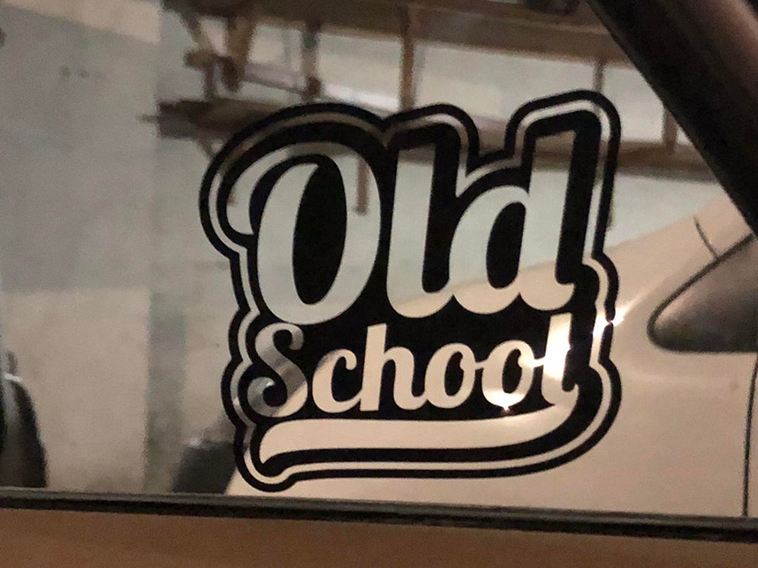Old SCHOOL Car Decal for Classic Car Retro Sticker Like JDM and Eurovan ...