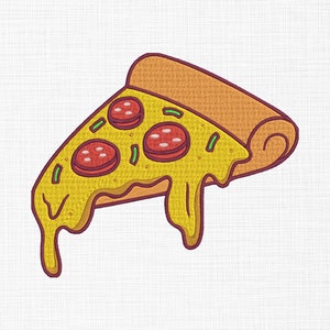Pizza Embroidery Design Slice of Pizza Embroidery Design Food Lover ...