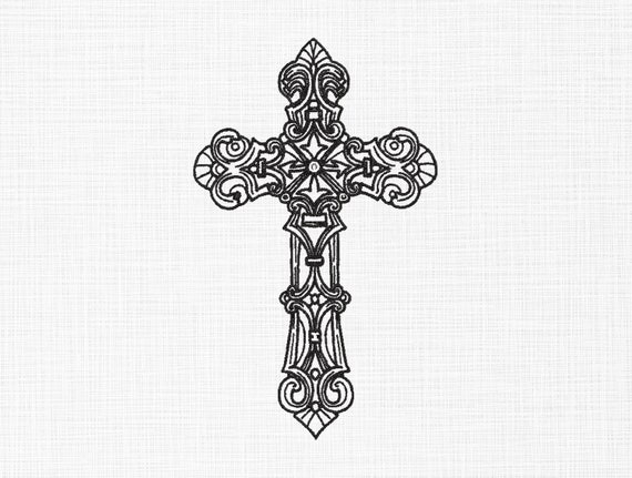 Fancy Cross Designs Drawings