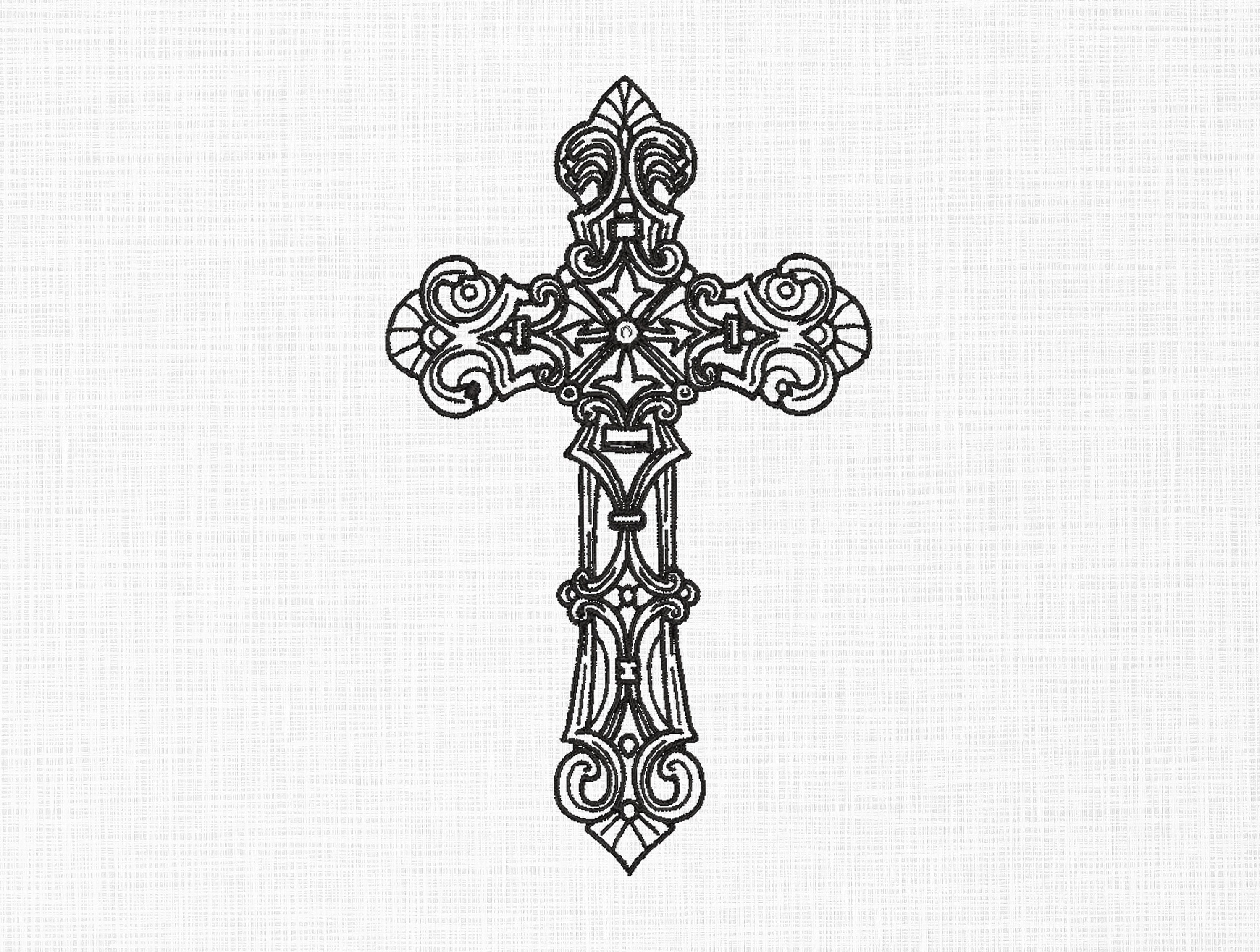 Fancy Cross Embroidery Design Celtic Cross Embroidery Design Cross ...