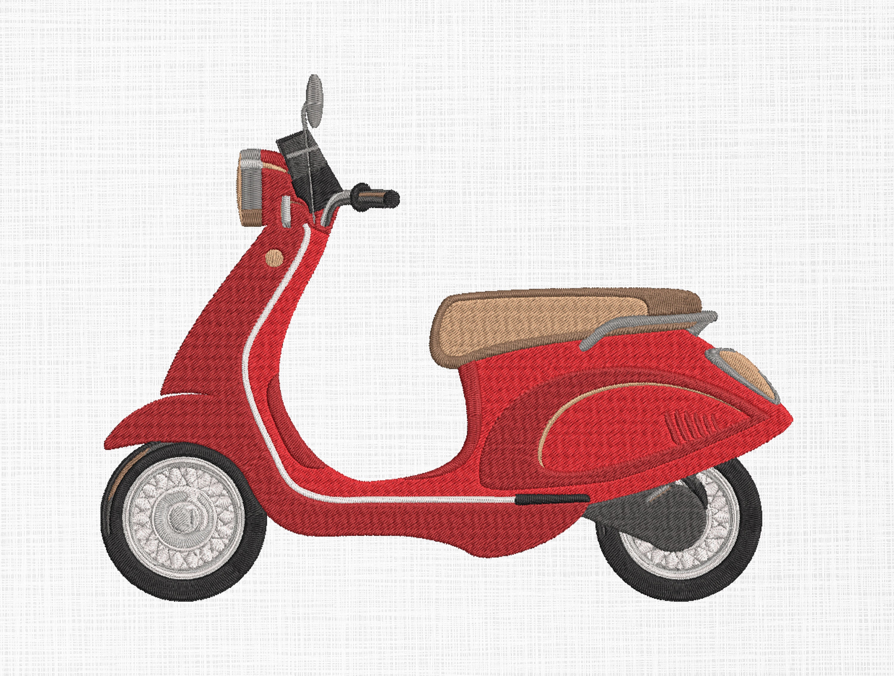 Scooter Embroidery Design Bike Embroidery Design Scotty Embroidery ...