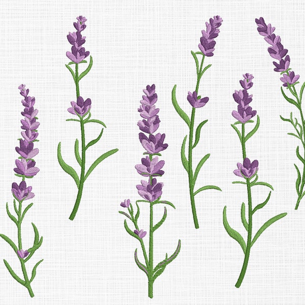 Lavender Hand Embroidery - Etsy