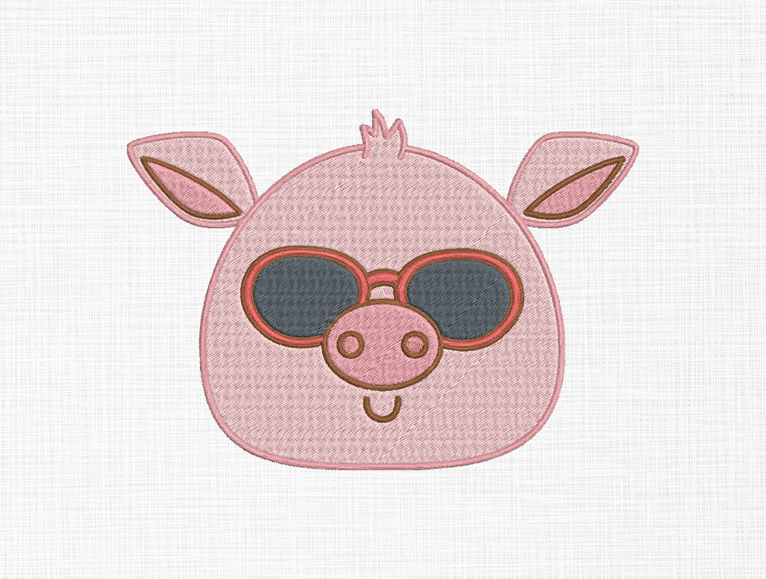 Baby Pig Embroidery Design Pig Face Embroidery Design Pig With Sun ...