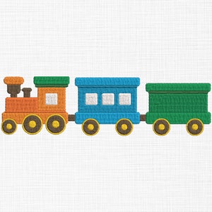 Train Embroidery Design Steam Train Embroidery Design Mini Train ...