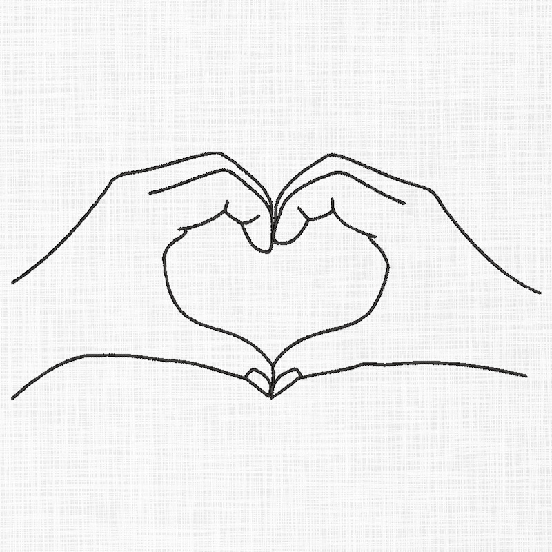 Heart Embroidery - Etsy