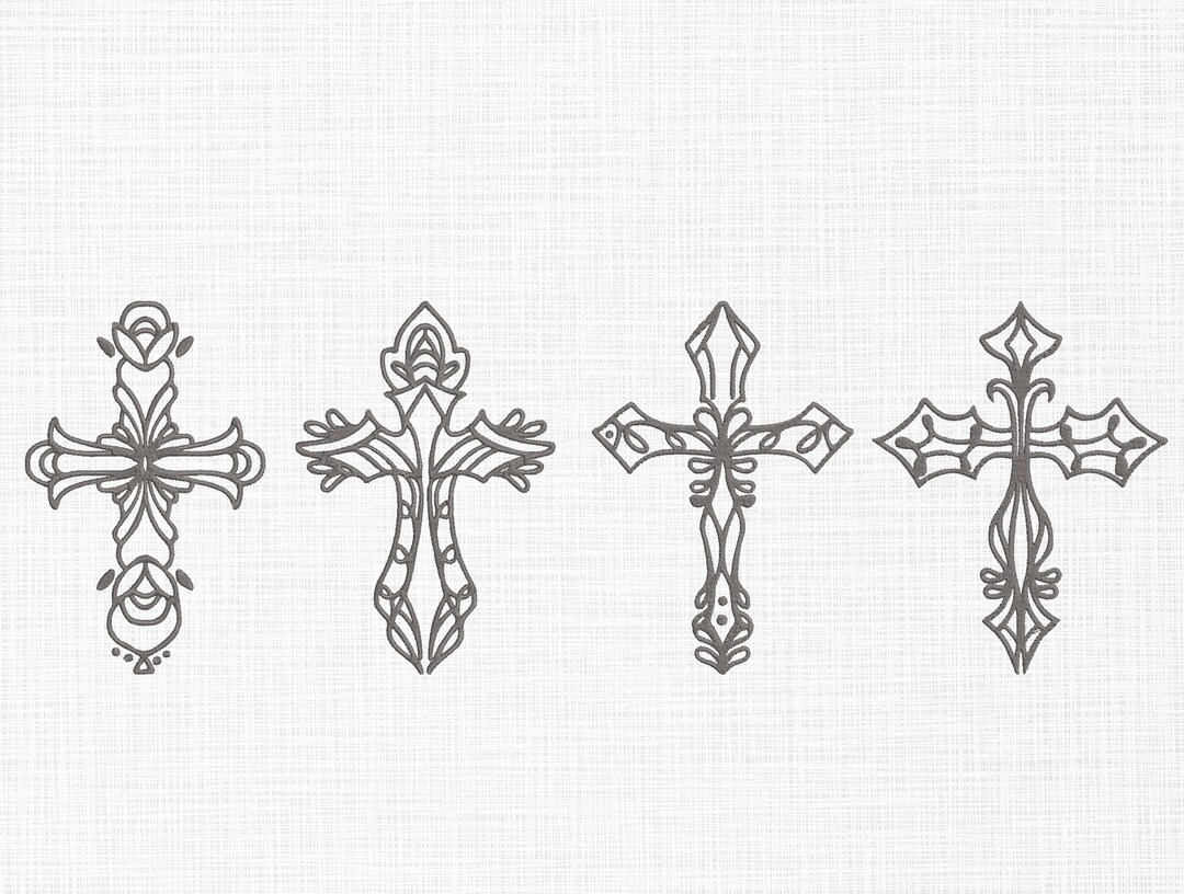 Cross Bundle Embroidery Fancy Cross Embroidery Design Celtic Cross ...