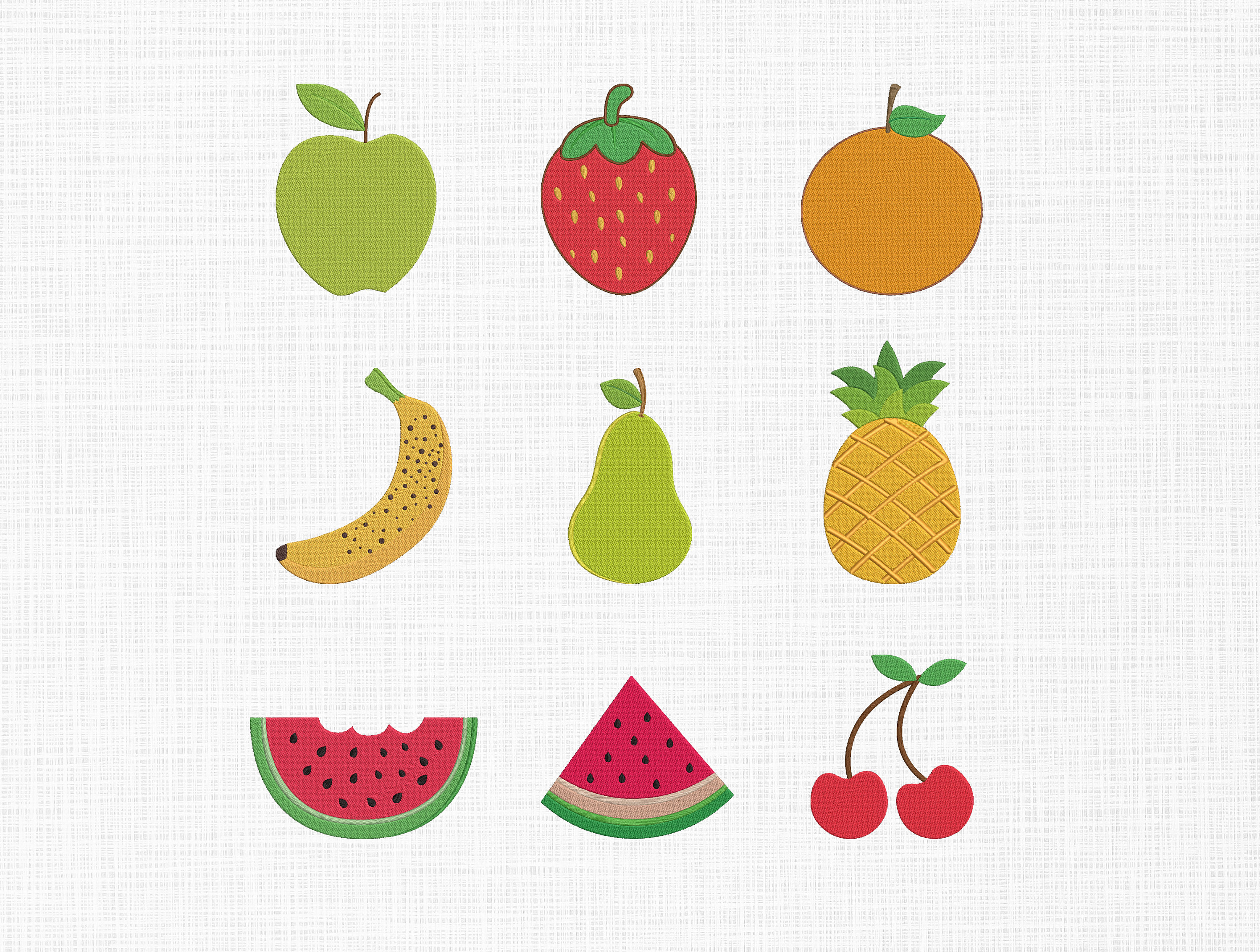 Mini Fruits Bundle Embroidery Design Fruits Embroidery Design - Etsy