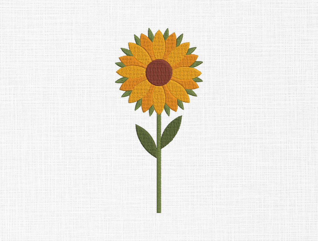 Sunflower Embroidery Design Sunflower Embroidery Files Flowers ...