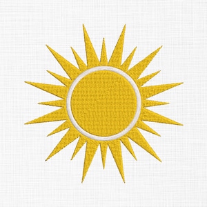 Sun Embroidery Design Sunshine Embroidery Design Sun Embroidery Files ...