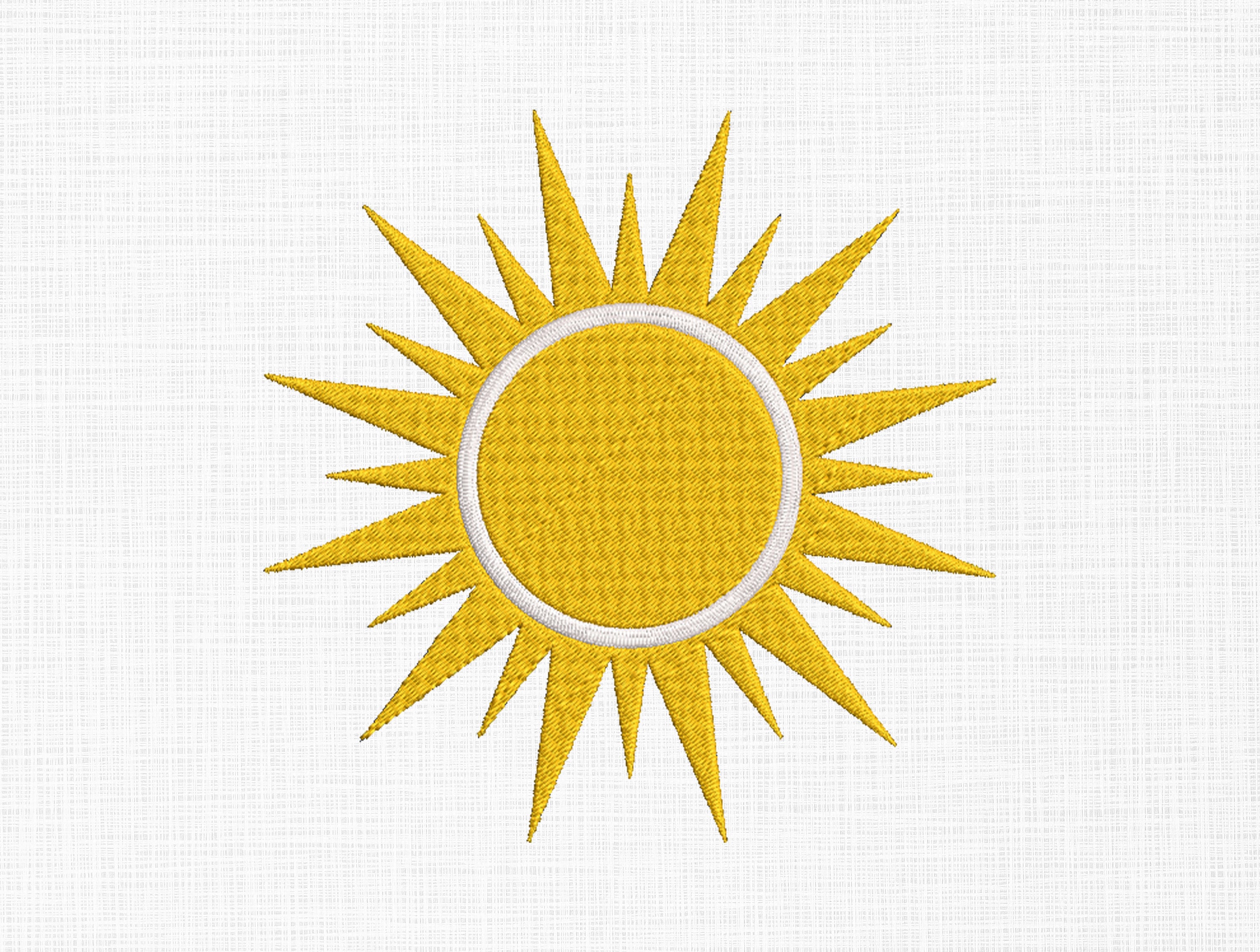 Sun Embroidery Design Sunshine Embroidery Design Sun Embroidery Files ...