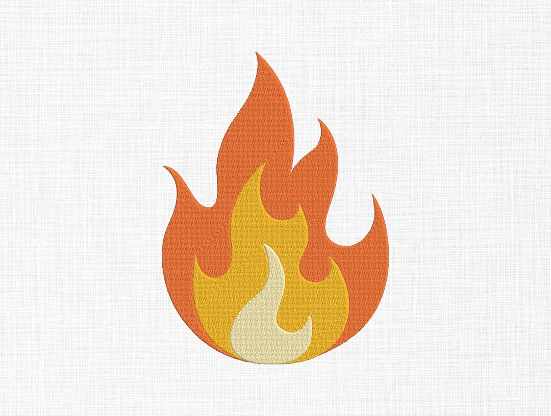 Flame Embroidery Design Flame Embroidery File Fire Embroidery Design ...
