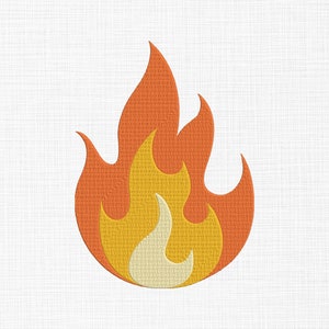 Flame Embroidery Design Flame Embroidery File Fire Embroidery Design ...