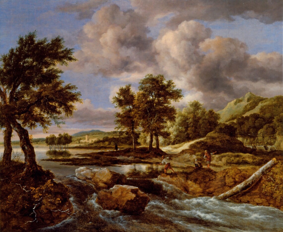 River Landscape Art - Etsy